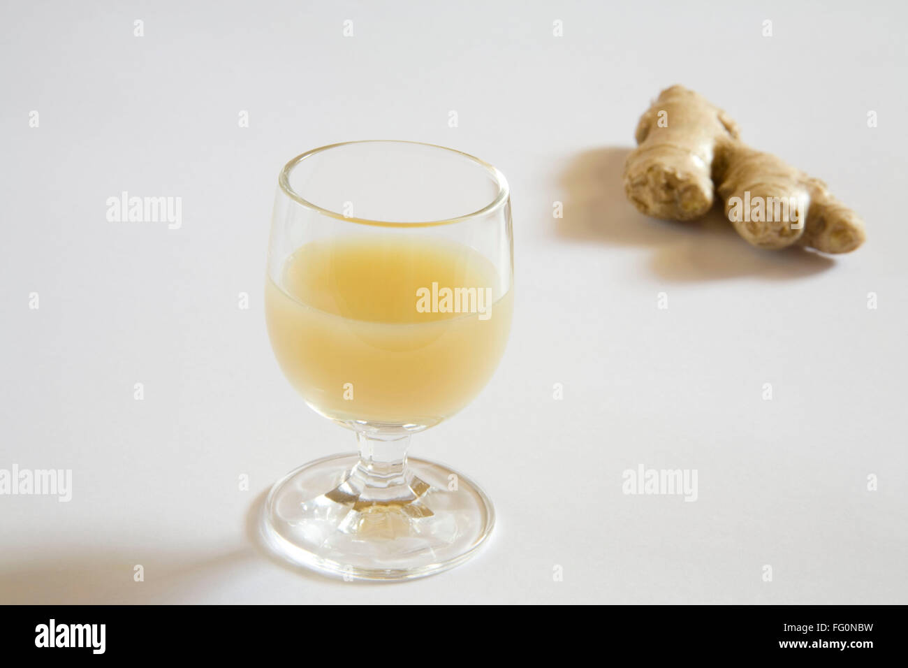 Spices , ginger Juice , adrak ka rus (zingiber officiale) , India Stock ...