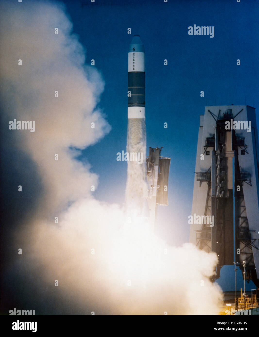 SATELLITE LAUNCH, 1978. /nThe launch of the Seasat-1 satellite aboard ...