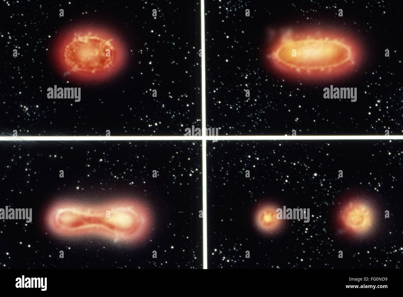 SPACE: BINARY STAR. /nTheoretical formation of a binary star from a ...
