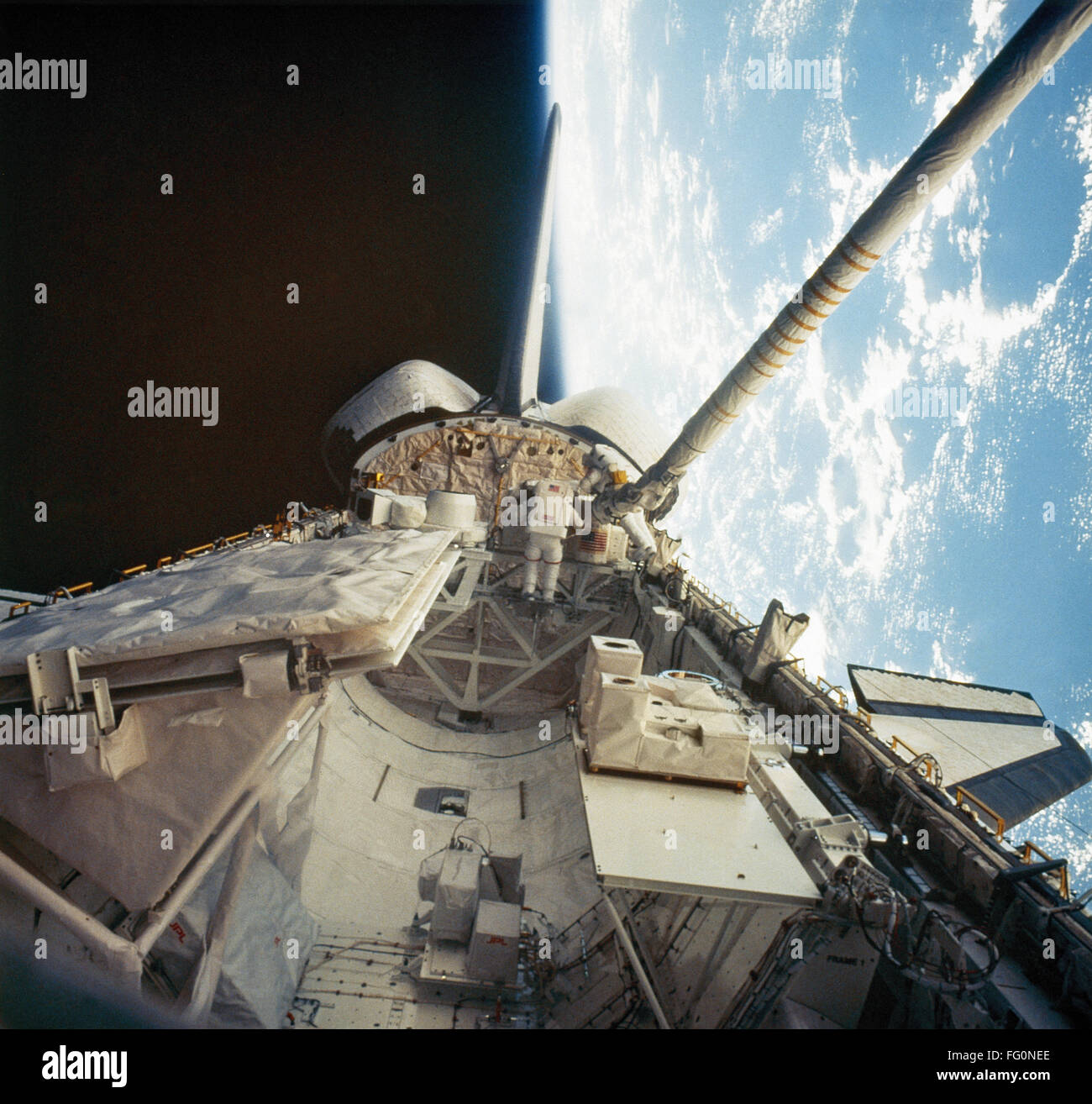 SPACE: ASTRONAUTS, 1984. /nAmerican astronauts Kathryn Sullivan (right ...