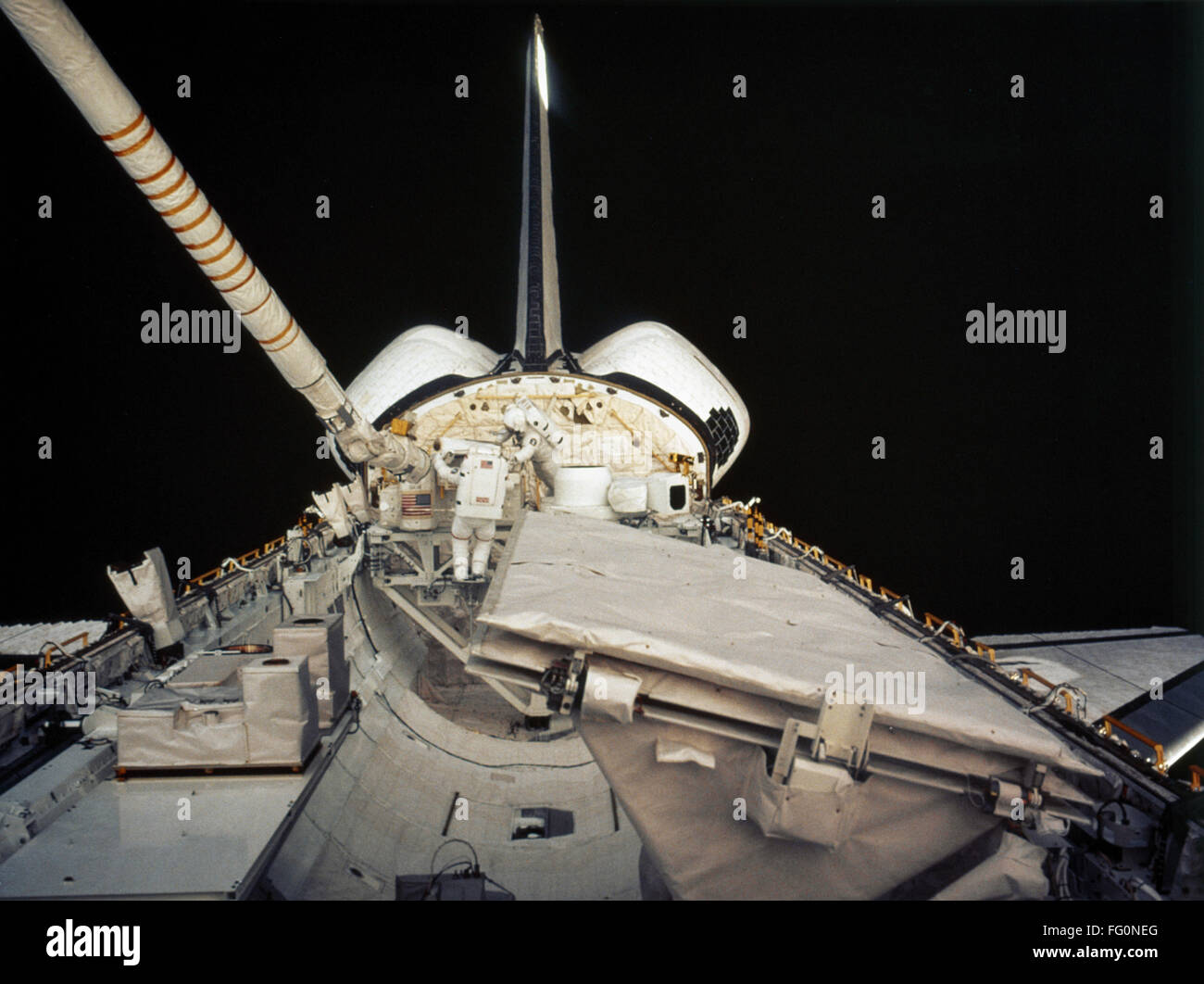 SPACE: ASTRONAUTS, 1984. /nAmerican astronauts Kathryn Sullivan (left ...