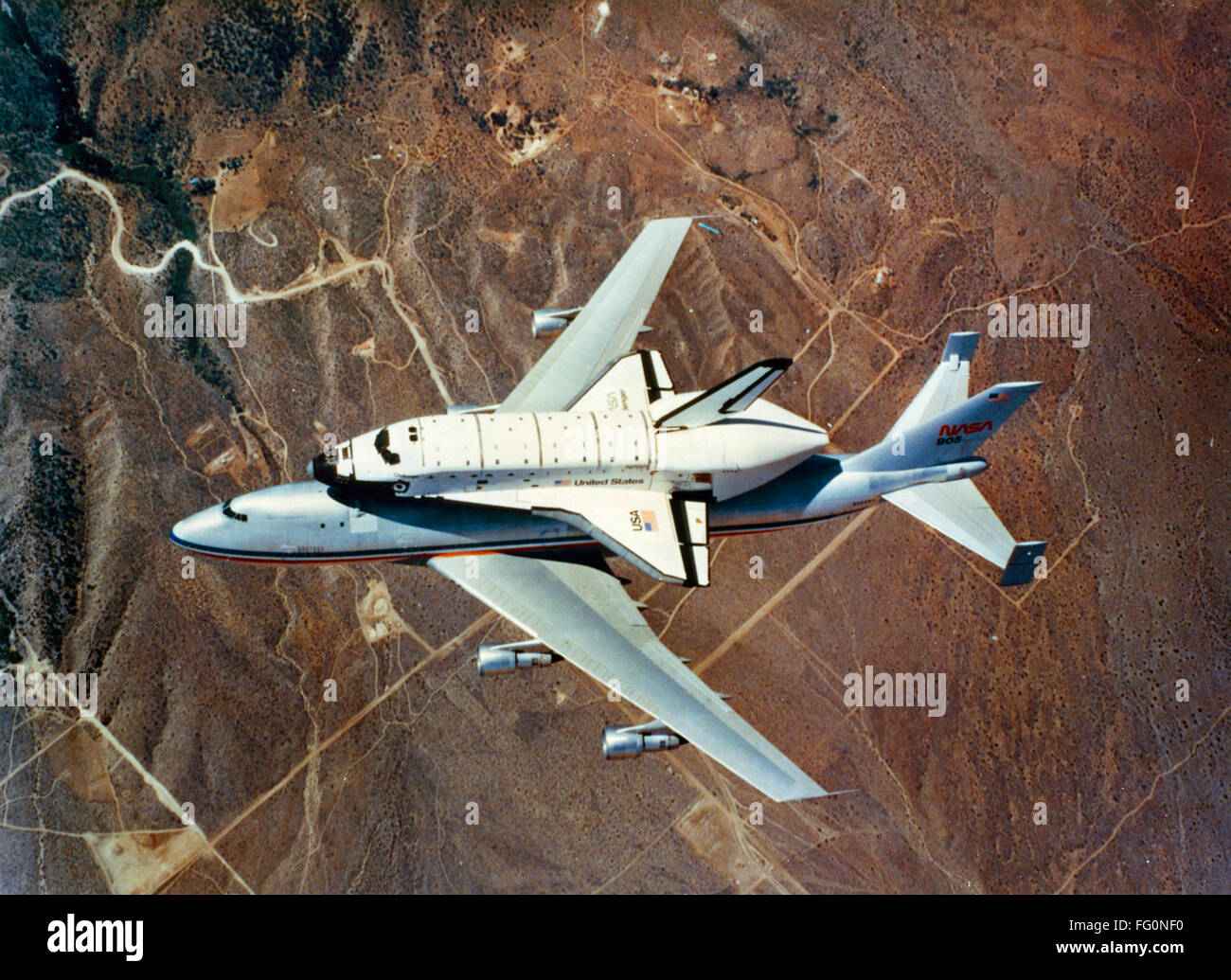SPACE SHUTTLE: CHALLENGER. /nThe NASA 905 transport aircraft taxiing ...