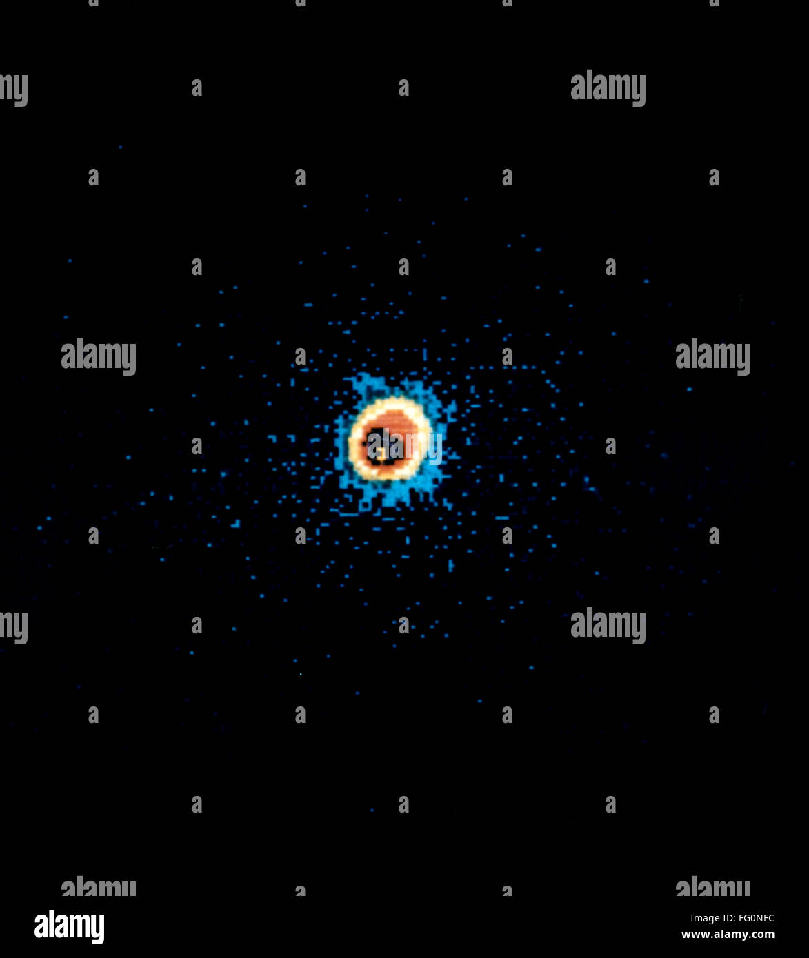 NEUTRON STAR, 1990. /nFalse-color image of Cygnus X-2, a neutron star ...