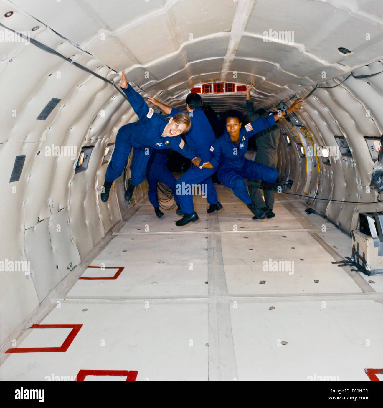 SPACE: TRAINING, 1987. /nAstronauts Jan Davis and Mae Jemison during ...