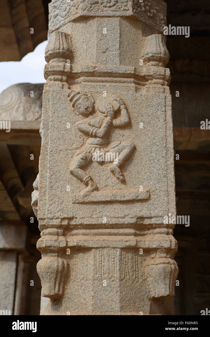 Statues at Ramchandra Temple , Hazara Rama , Hampi , Vijayanagara ...