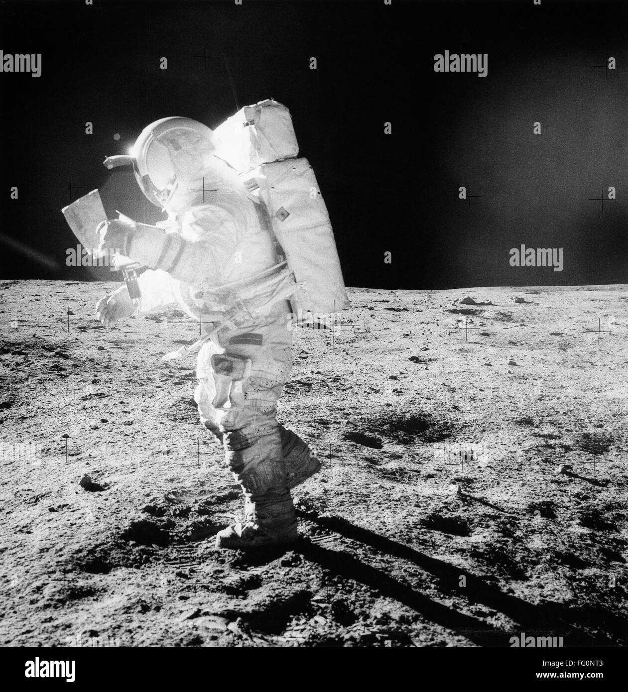 APOLLO 14: MITCHELL, 1971. /nAstronaut Edgar D. Mitchell studying a map ...