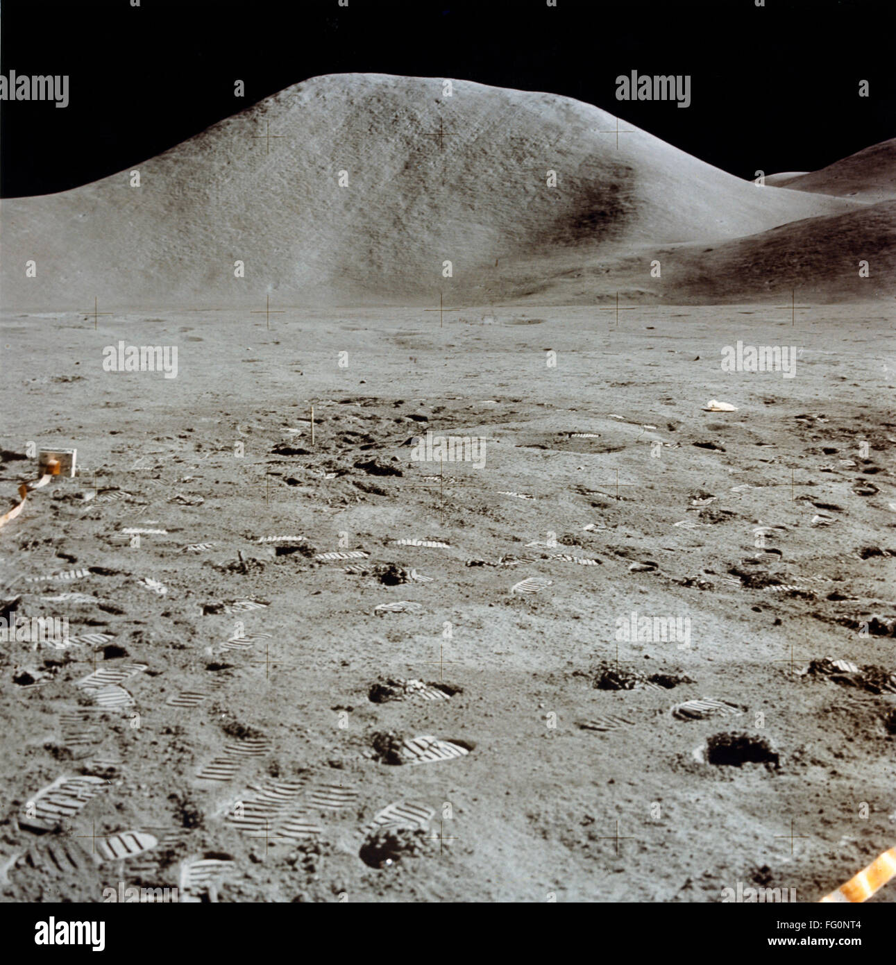 MOON: MOUNT HADLEY, 1971. /nA view of Mount Hadley, approximately ...