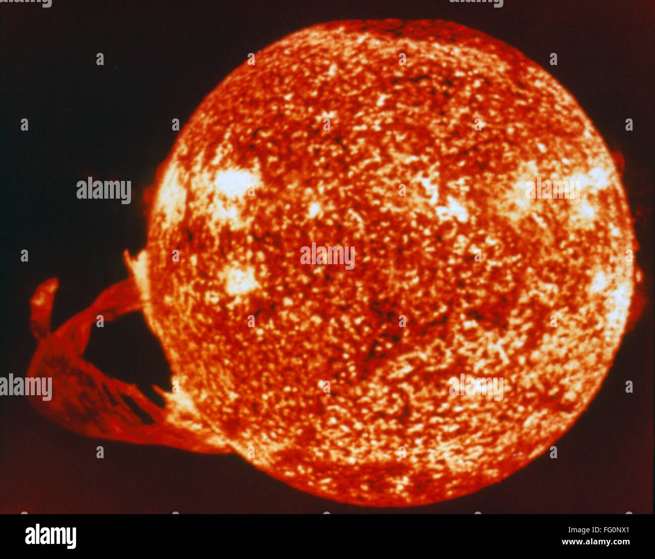 SPACE: SUN, 1973. /nSolar flares on the sun, as seen from the Skylab ...