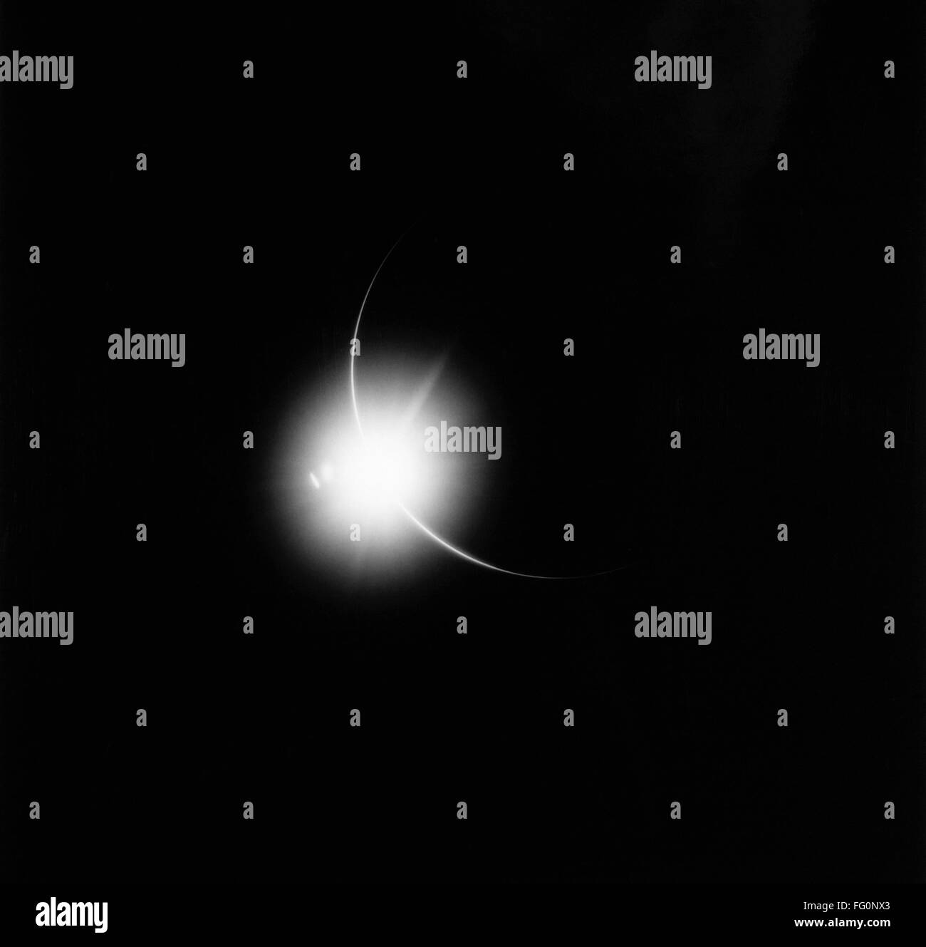 APOLLO 12: ECLIPSE, 1969. /nA solar eclipse, as seen from the Apollo 12 ...