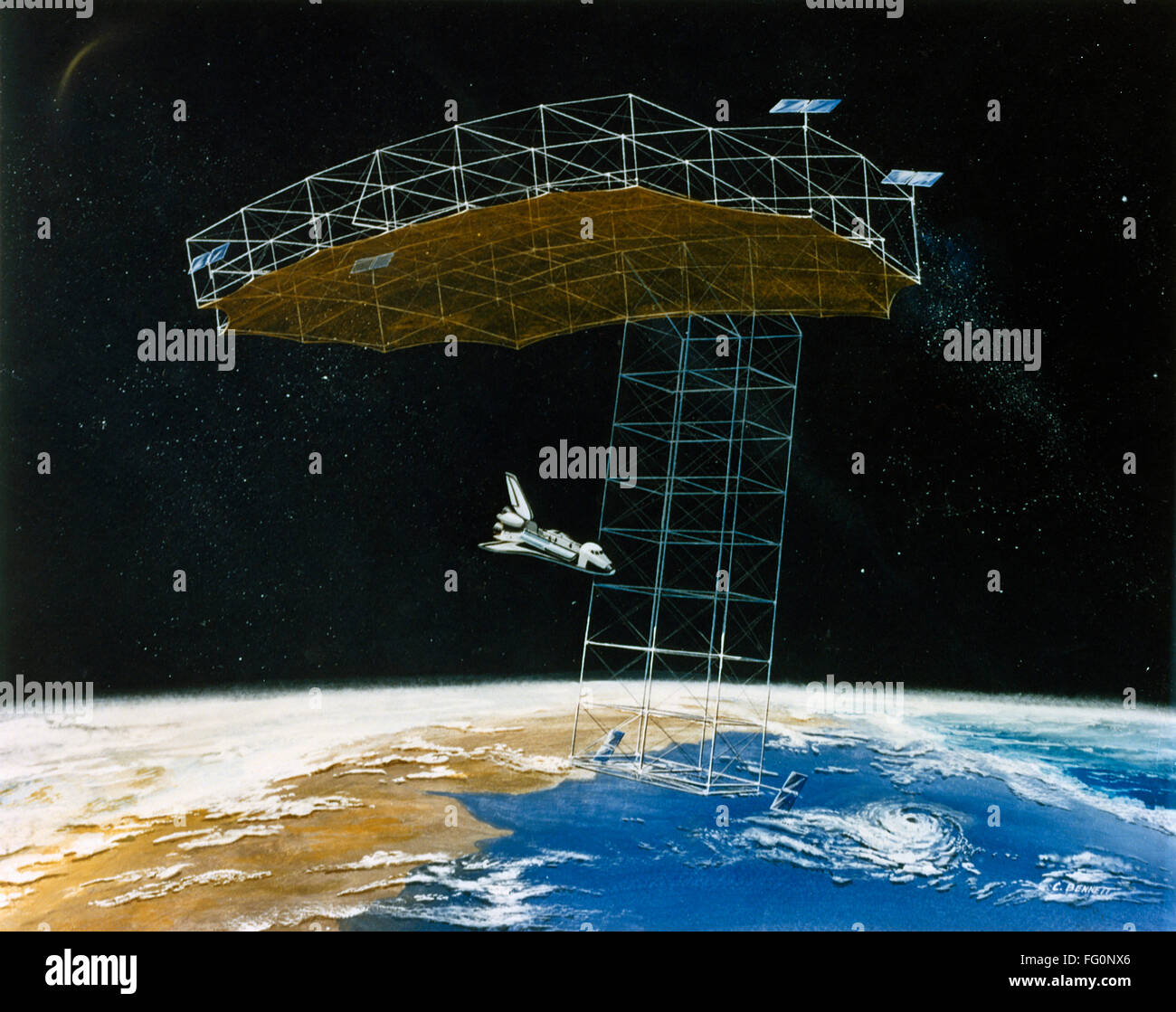 SPACE: SATELLITE, 1982. /nThe Earth Observation Spacecraft satellite ...