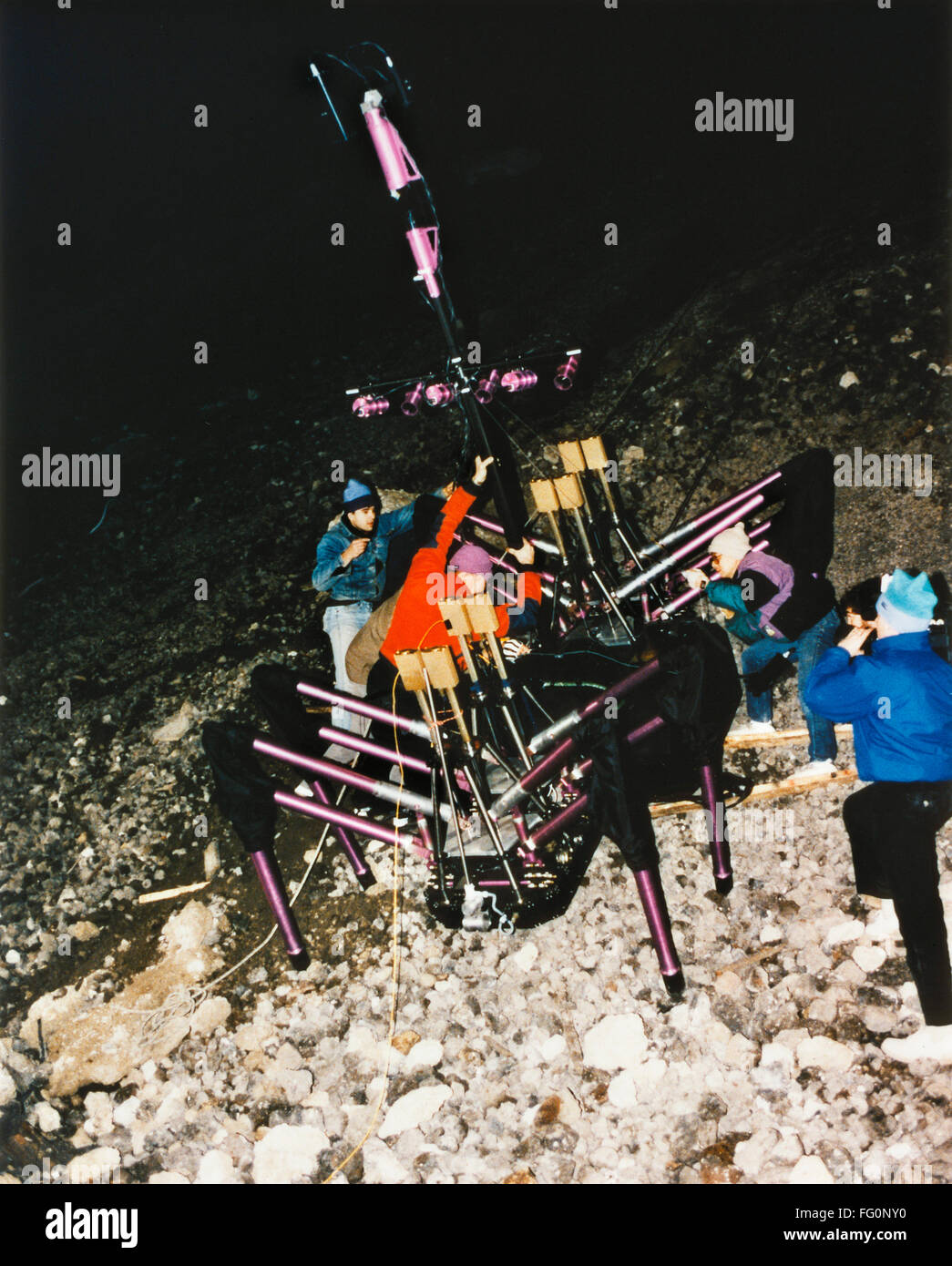 ROBOT: DANTE, 1993. /nScientists of Carnegie Mellon University test ...