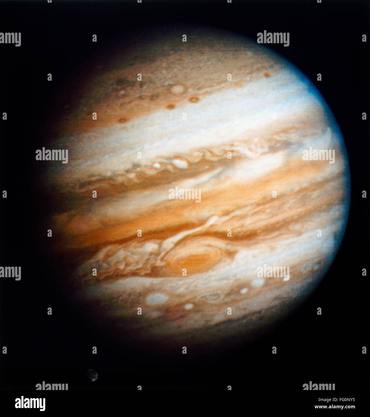 JUPITER, 1979. /nA view of Jupiter from 25 million miles. Photographed ...