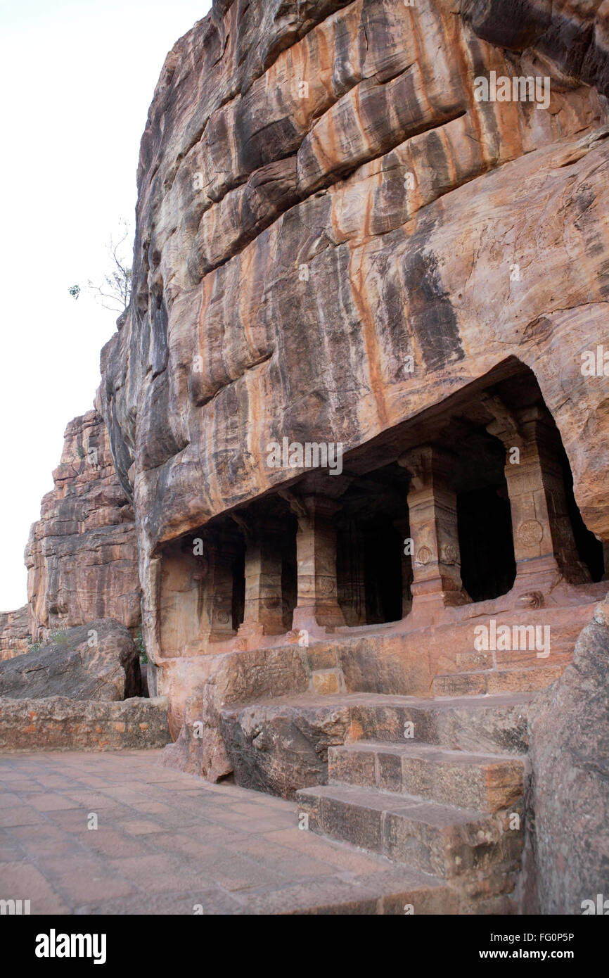 Badami , Chalukya Cave 4575 A.D. 585 A.D. Dedicated To Jaina , UNESCO ...