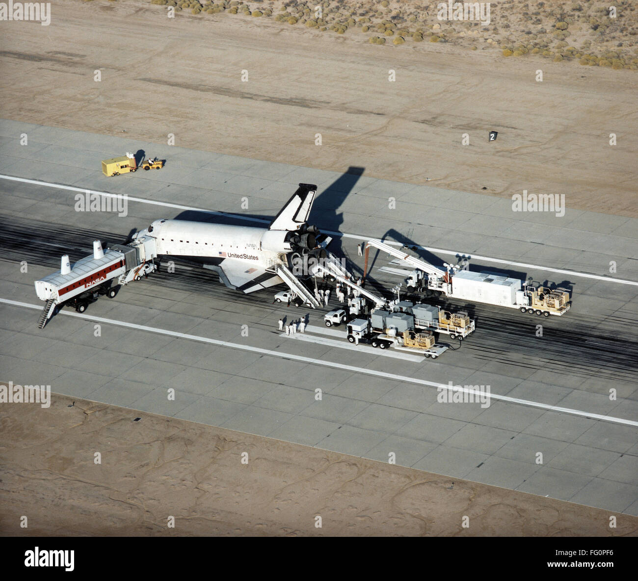 SPACE SHUTTLE COLUMBIA. /nThe Space Shuttle Columbia after landing at ...