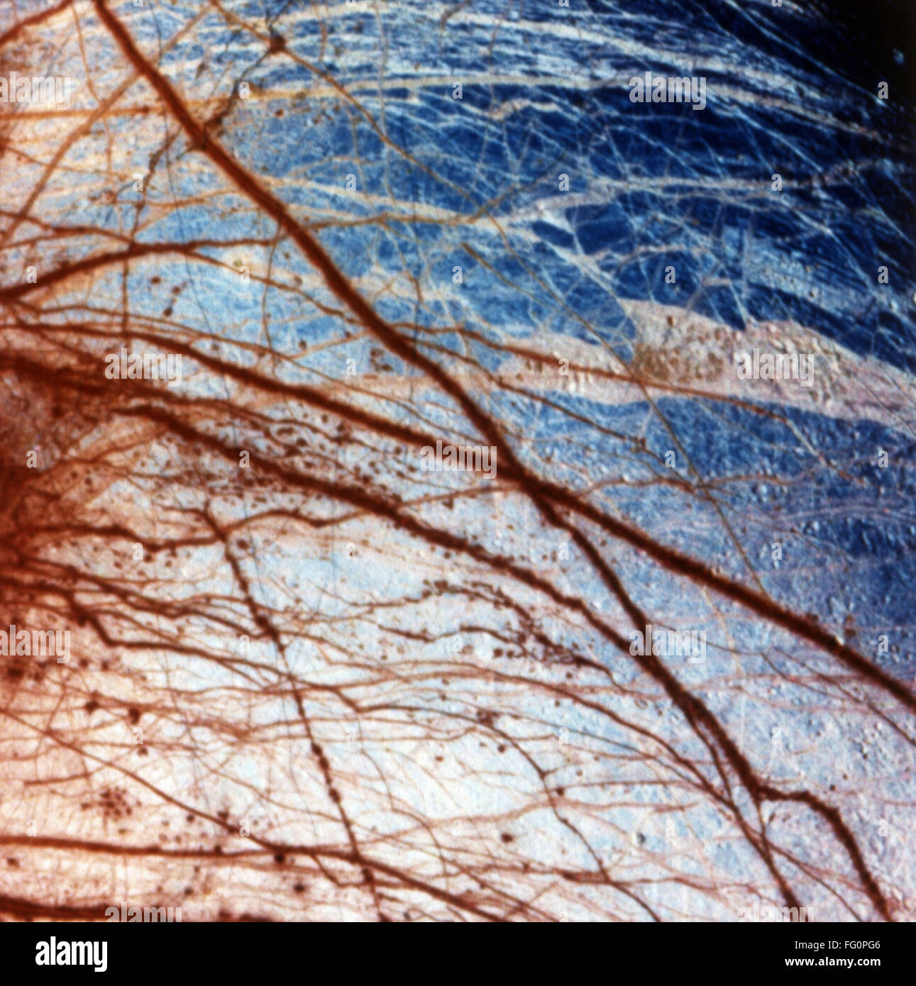 JUPITER: EUROPA, 1996./nA view of the surface of Jupiter's moon Europa ...