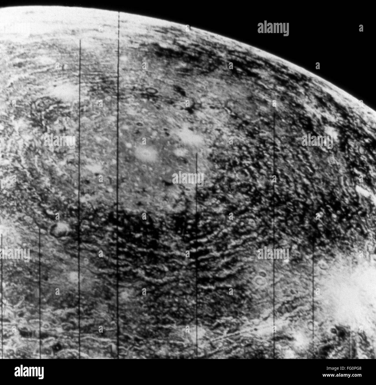 JUPITER: CALLISTO, 1979. /nA view of the impact basins on the surface ...