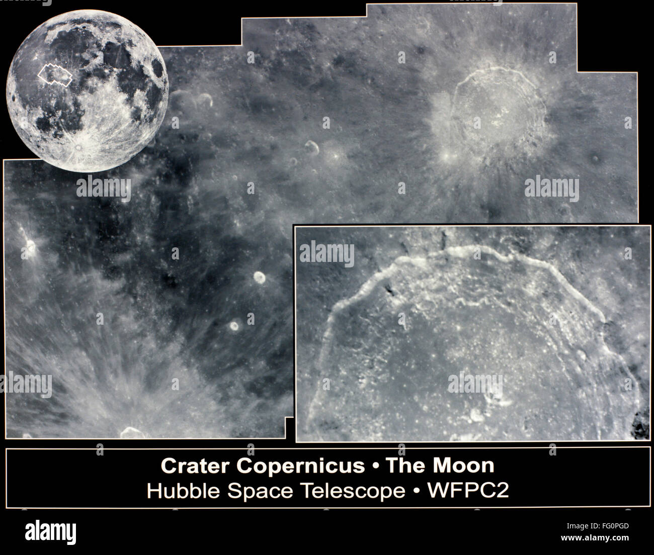 MOON: COPERNICUS CRATER. /nClose-up views of the crater Copernicus in ...