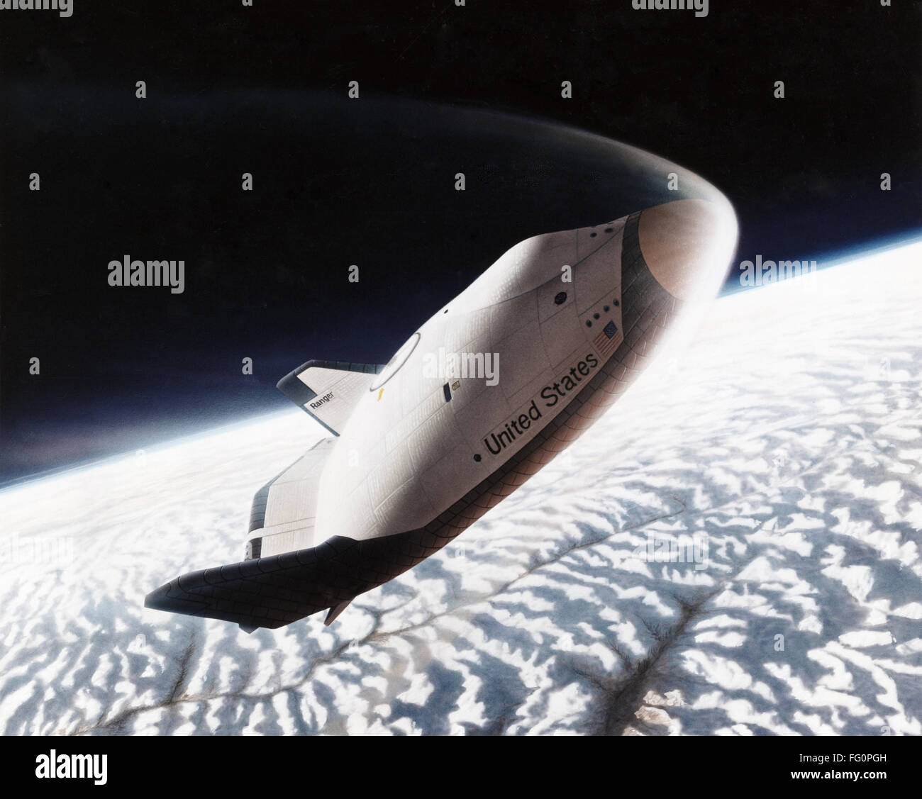 SPACE: CREW RETURN VEHICLE. /nArtist's concept drawing of the X-38 Crew ...