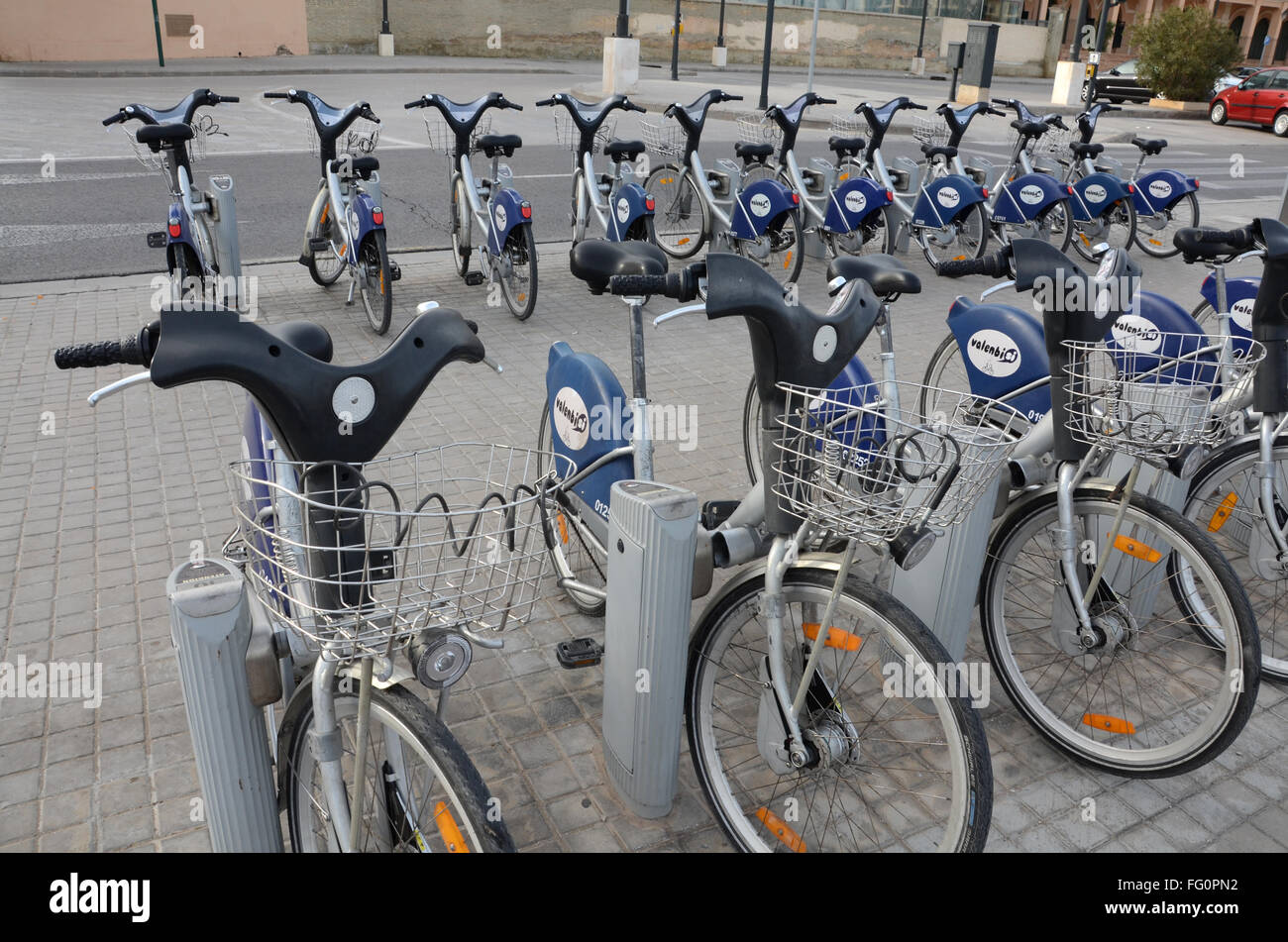 Valenbisi, the bike rental scheme in Valencia Spain Stock Photo - Alamy