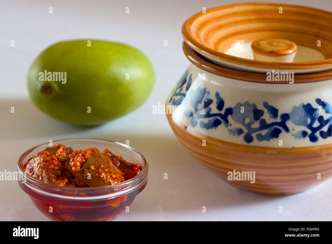 Spicy food , Aam ka achar , Mango pickles made from green mangoes ...