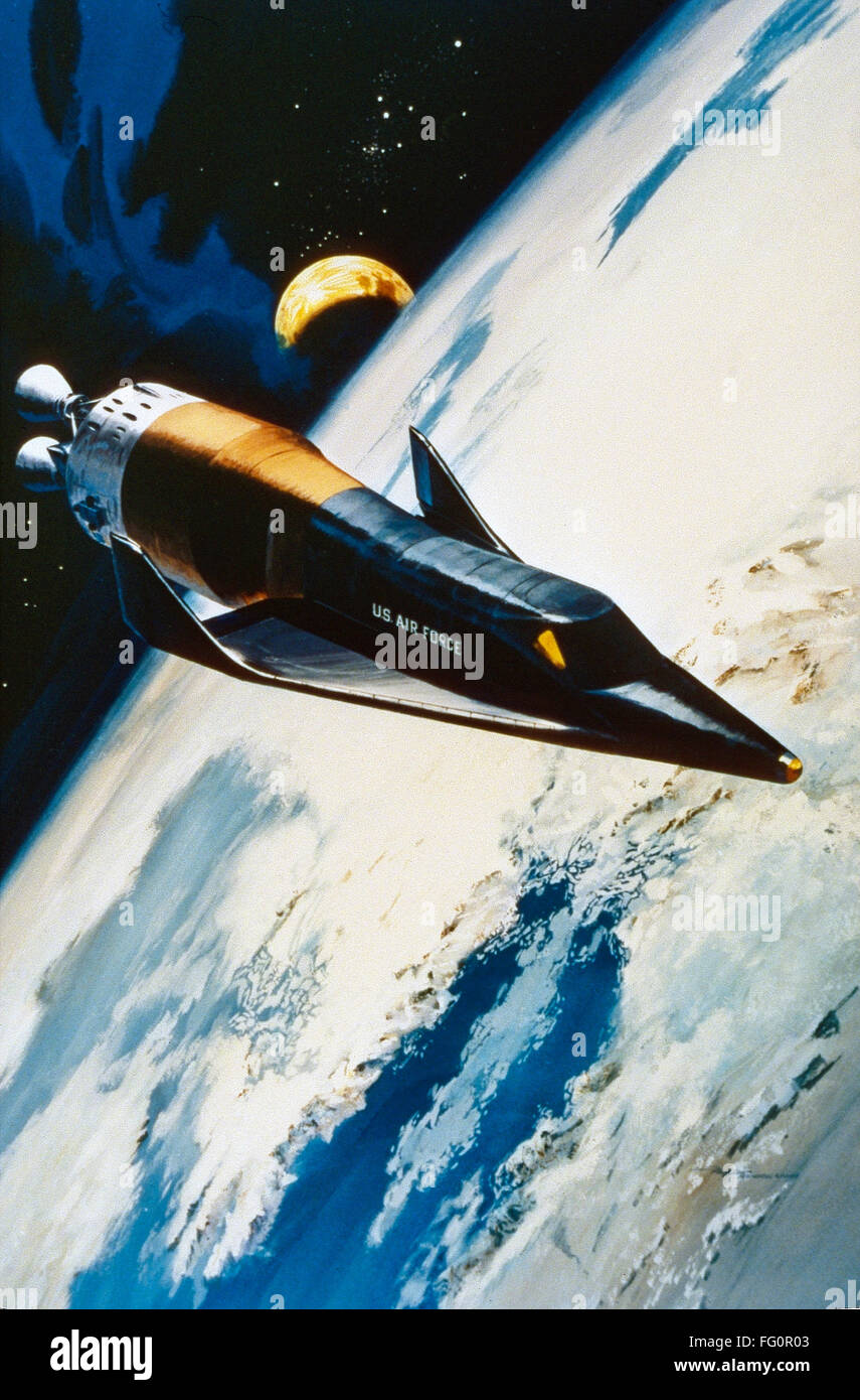 EXPERIMENTAL SPACECRAFT. /nArtist's concept drawing of an experimental ...