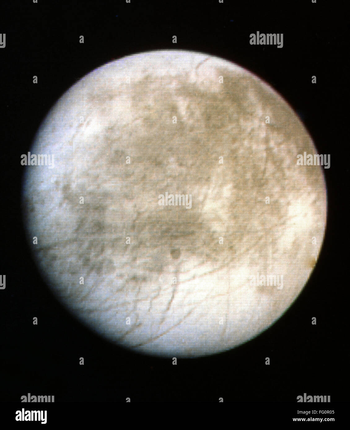 JUPITER: EUROPA, 1979. /nView of Jupiter's moon Europa from 1.2 million ...