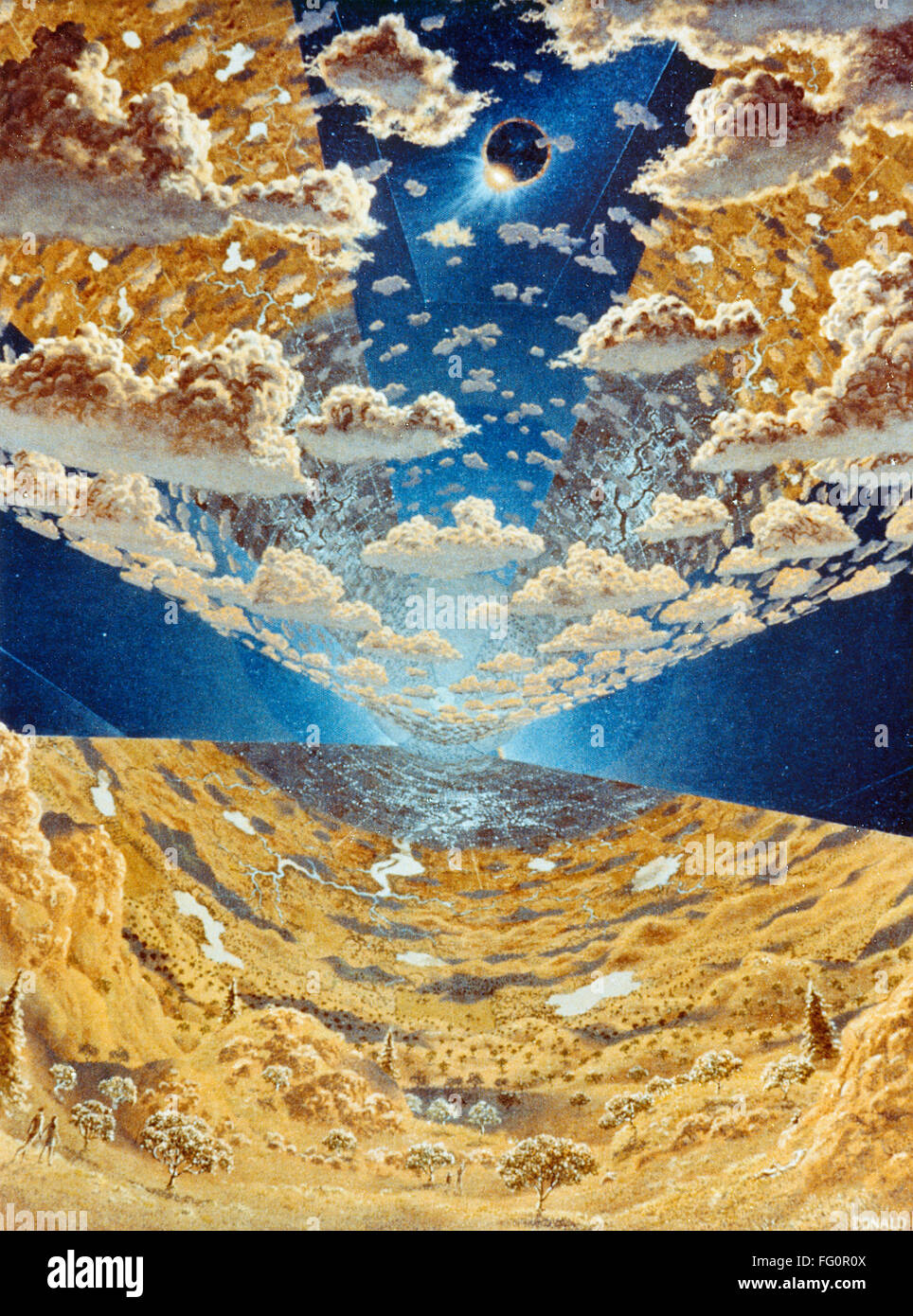 SPACE COLONY, 1975. /nA proposed space habitat designed by NASA/Ames ...