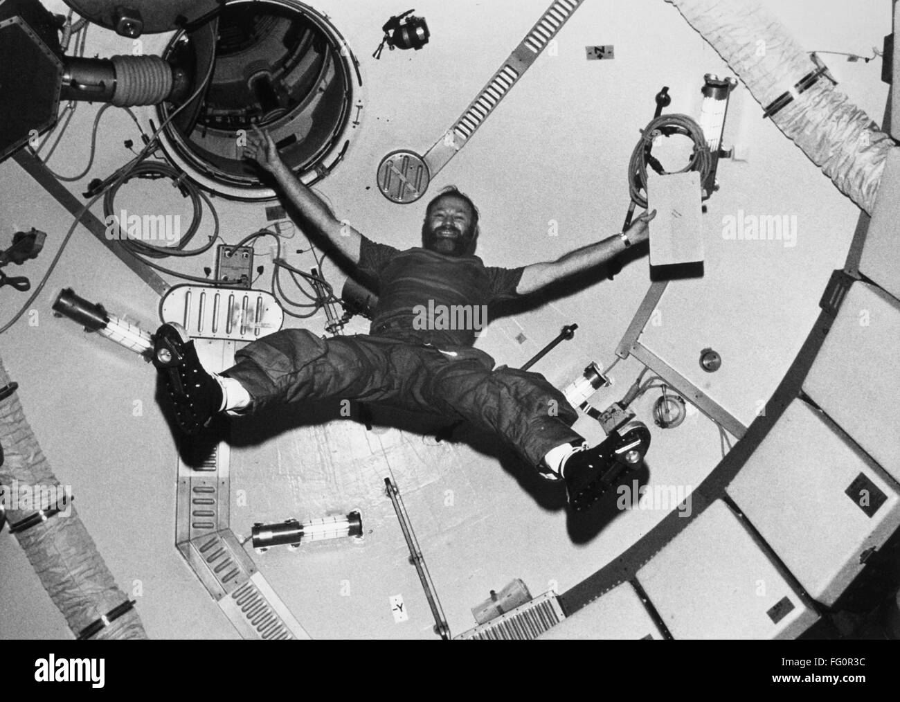 SPACE: SKYLAB 4, c1974. /nAstronaut Gerald P. Carr floating in zero ...