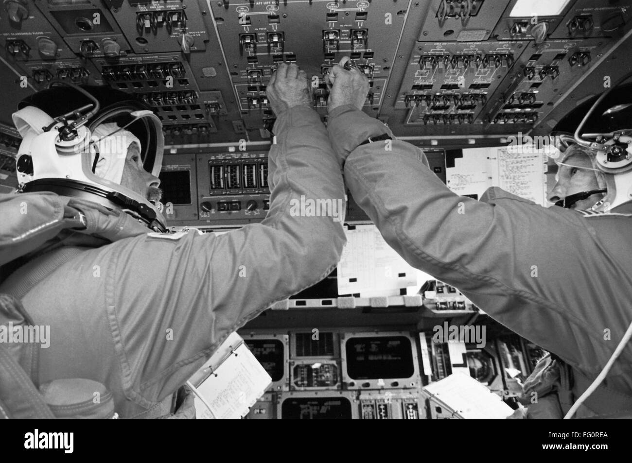 SPACE: ASTRONAUTS, 1992. /nAstronauts Robert Gibson and Curtis Brown ...