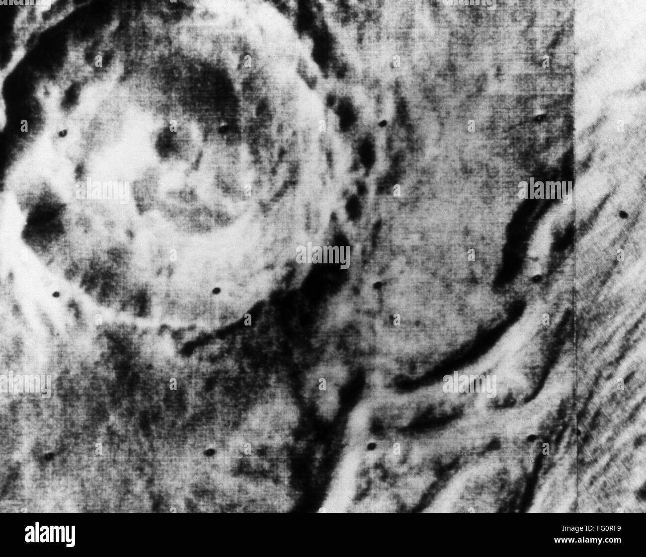 MARS: SOUTH POLAR CAP. /nA view of the south polar residual cap on Mars ...