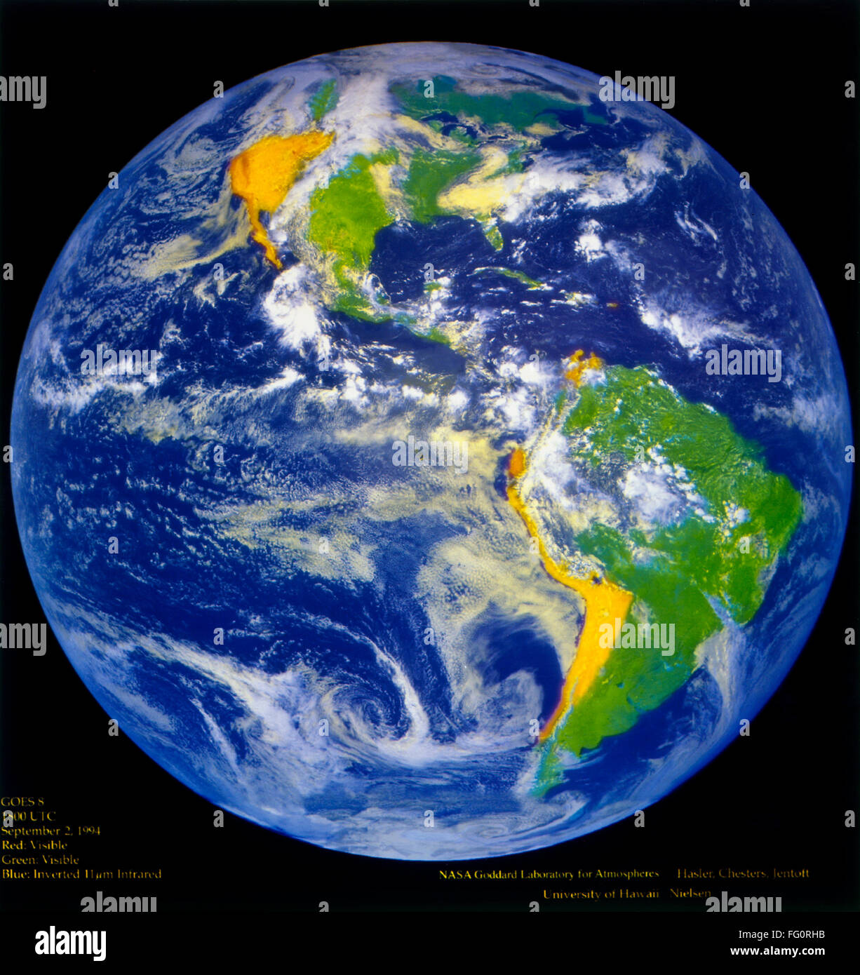 EARTH FROM SPACE, 1994. /nEarth's Western Hemisphere photographed by ...