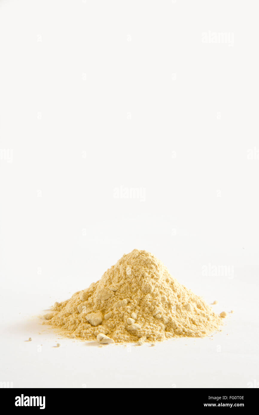 Indian herb , Ashwagandha Churna powder ayurvedic medicine on white ...