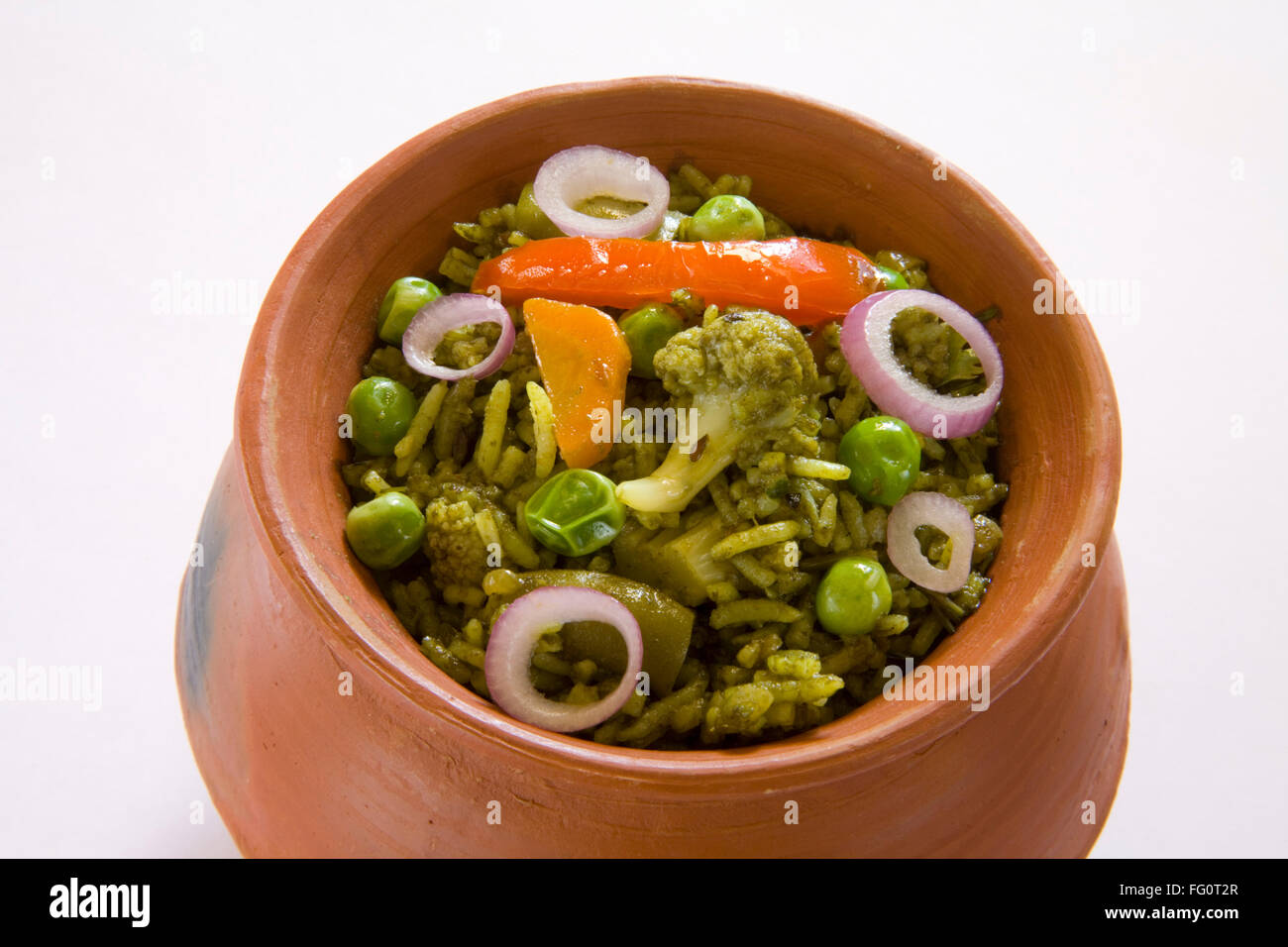 Indian cuisine handi hyderabadi biryani served in pot , India Stock ...