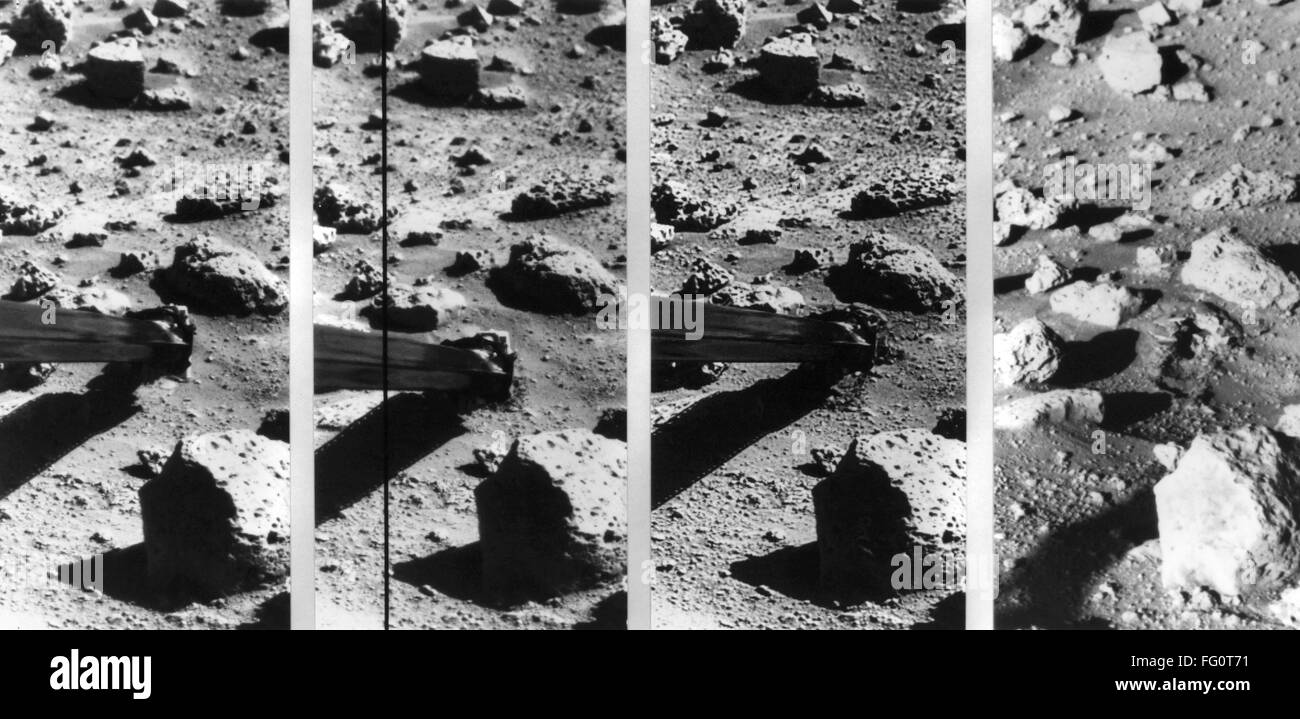 VIKING 2: MARS, 1976. /nSequence showing the Viking 2 obtaining surface ...