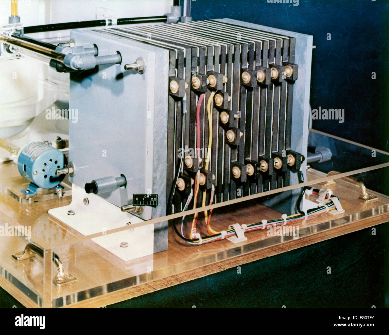 REDOX BATTERY, 1980. /nA Redox fluid battery designed at NASA's Lewis ...