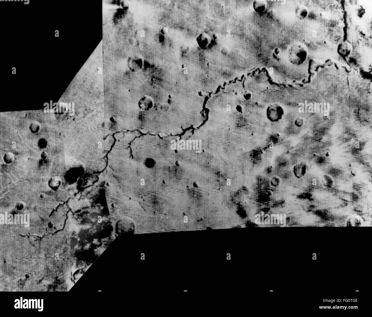 MARINER 9: MARS, 1972. /nA valley resembling a river on the surface of ...