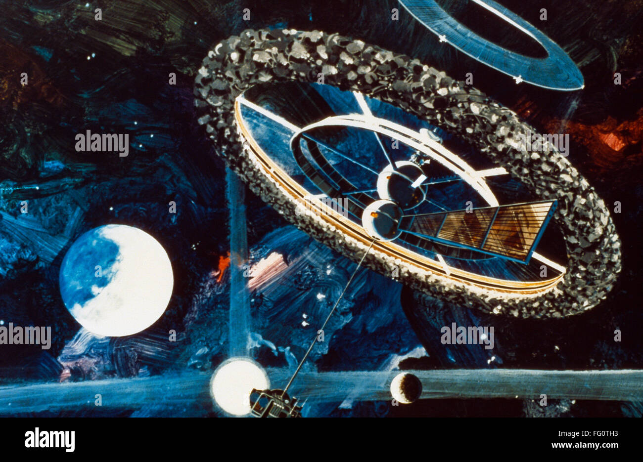 SPACE COLONY, c1975. /nA proposed space habitat designed by NASA ...