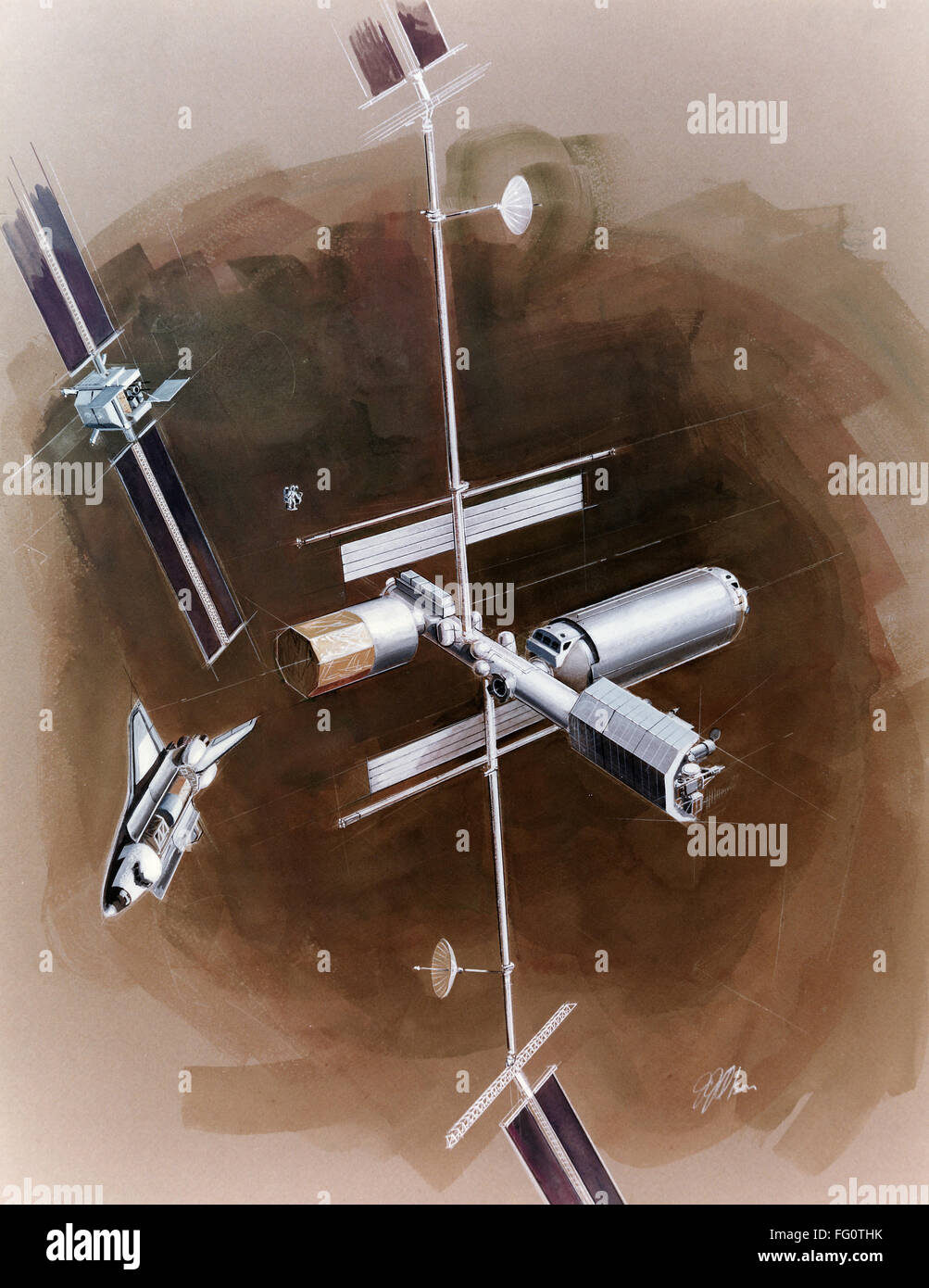 SPACE OPERATIONS CENTER. /nDesign by Boeing and NASA for a manned Space ...