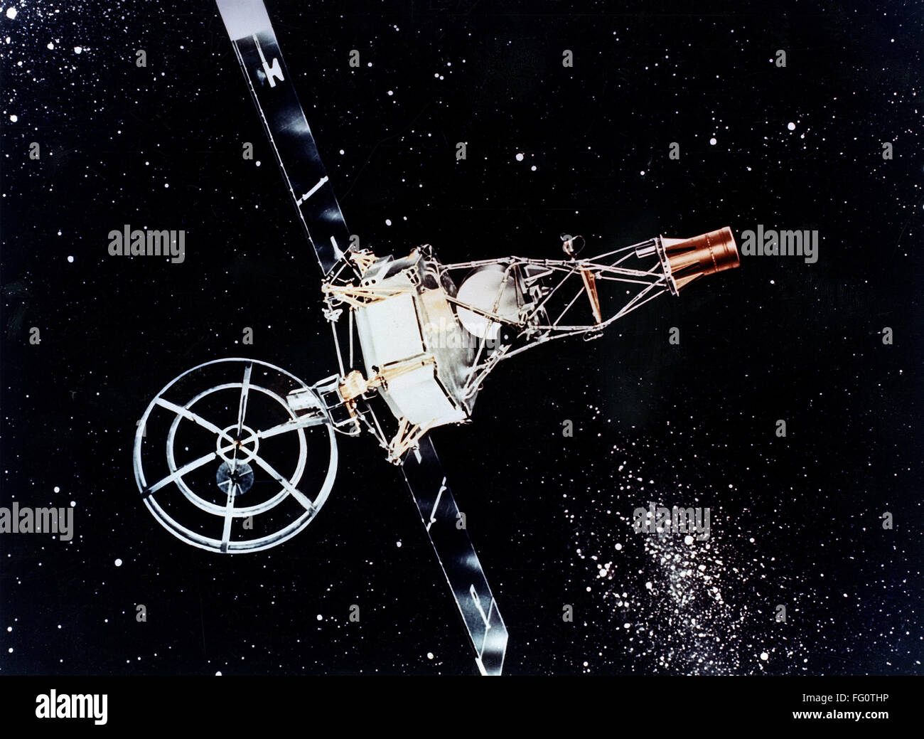 SPACE: MARINER 2, 1964. /nIllustration of NASA's Mariner 2 spacecraft ...