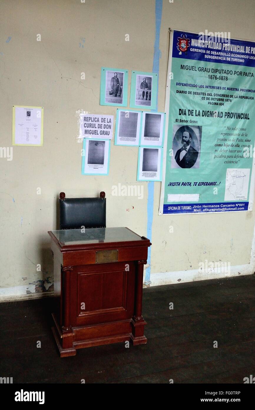 Miguel Grau curul - Custom - Aduana de Paita in PAITA. Department of ...