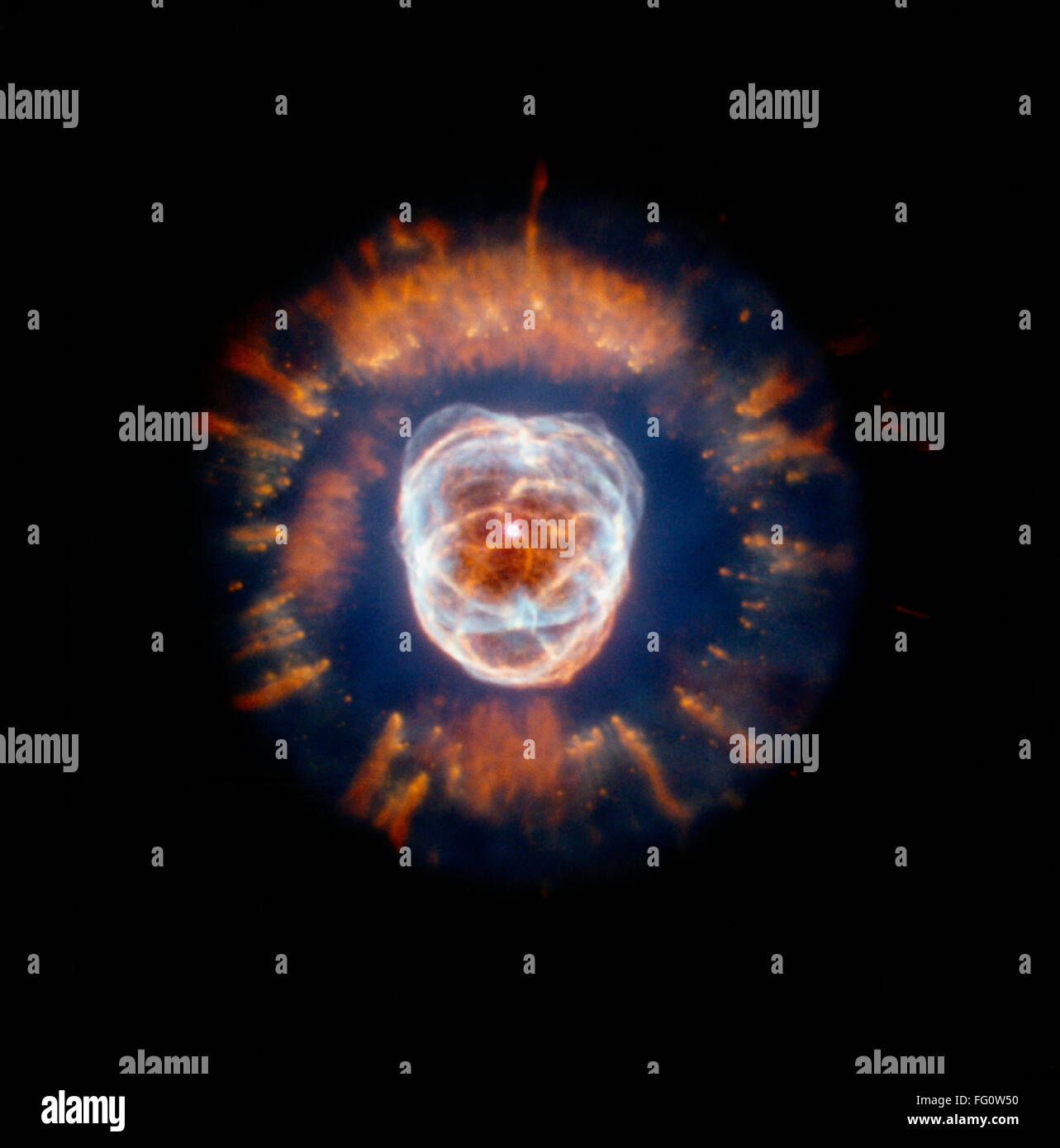 HUBBLE: NEBULA. /nThe Eskimo Nebula (NGC 2392), a bipolar planetary nebula in the constellation ...