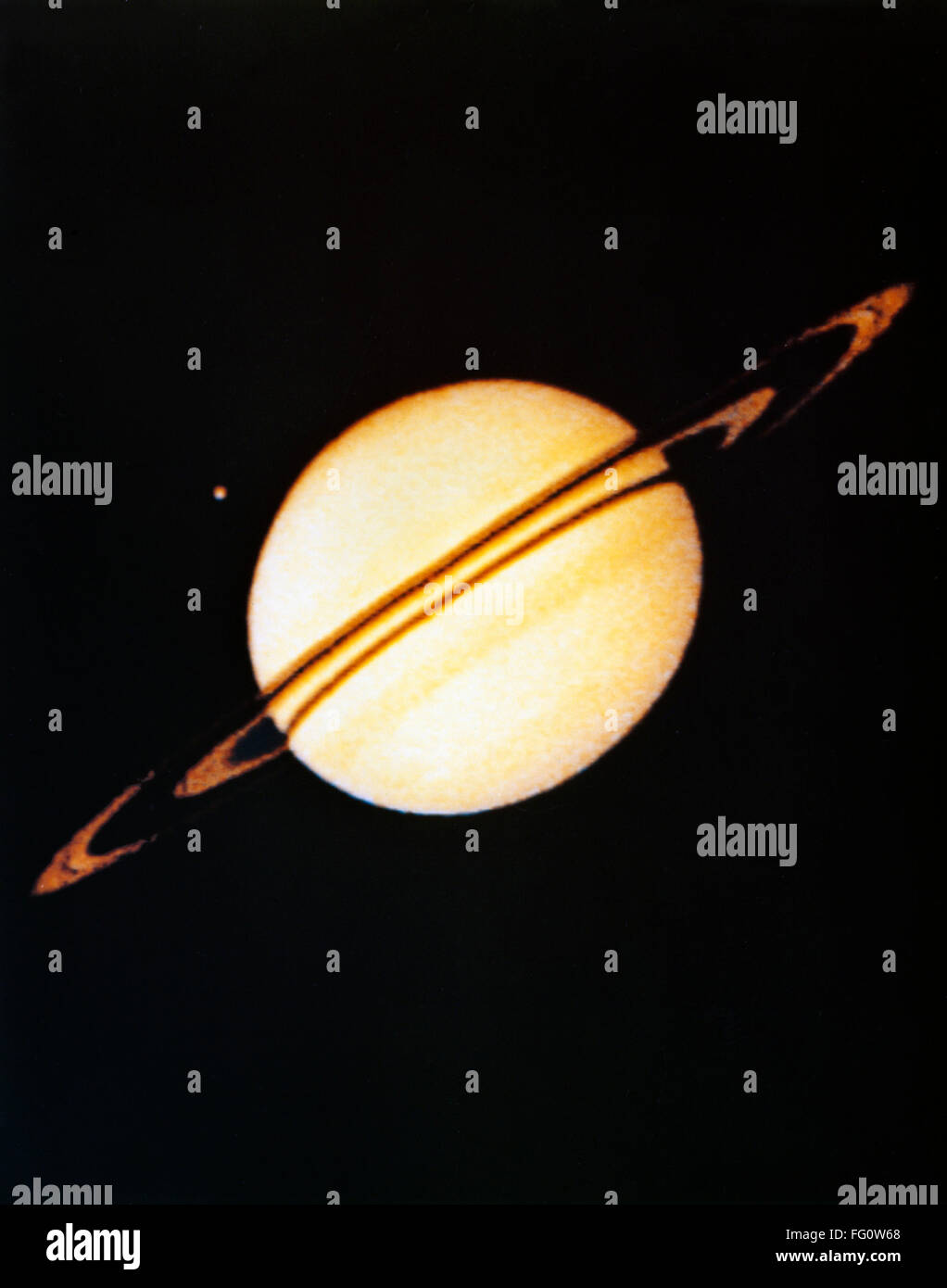 SATURN, 1979. /nA view of Saturn taken by the Pioneer 11 spacecraft on ...