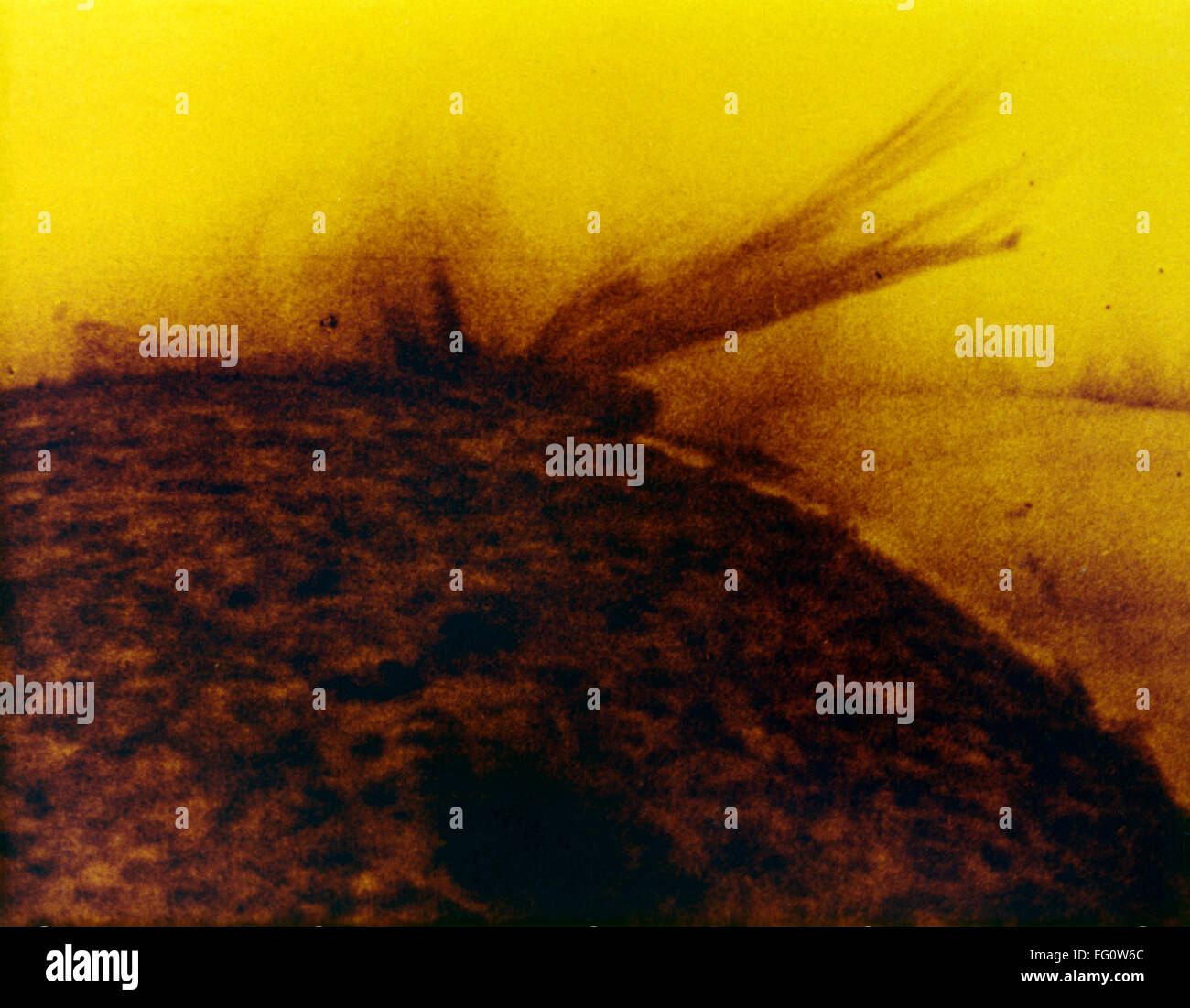 SOLAR FLARE, 1973. /nAn eruption from the surface of the sun, recorded ...
