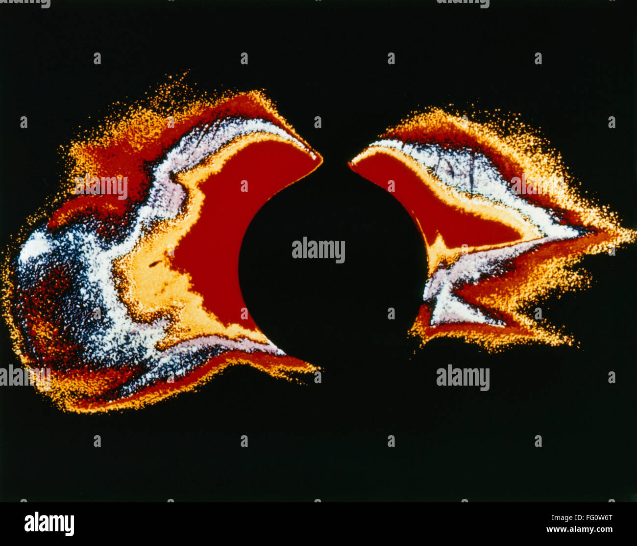 SUN: CORONA, 1973. /nFalse-color image of the sun's outer corona, shown ...