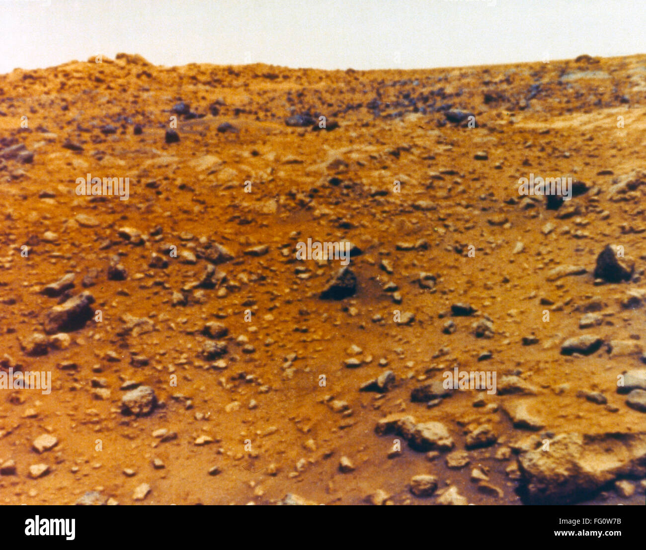 VIKING 1: MARS, 1976. /nThe first color image of the Viking Lander 1 ...