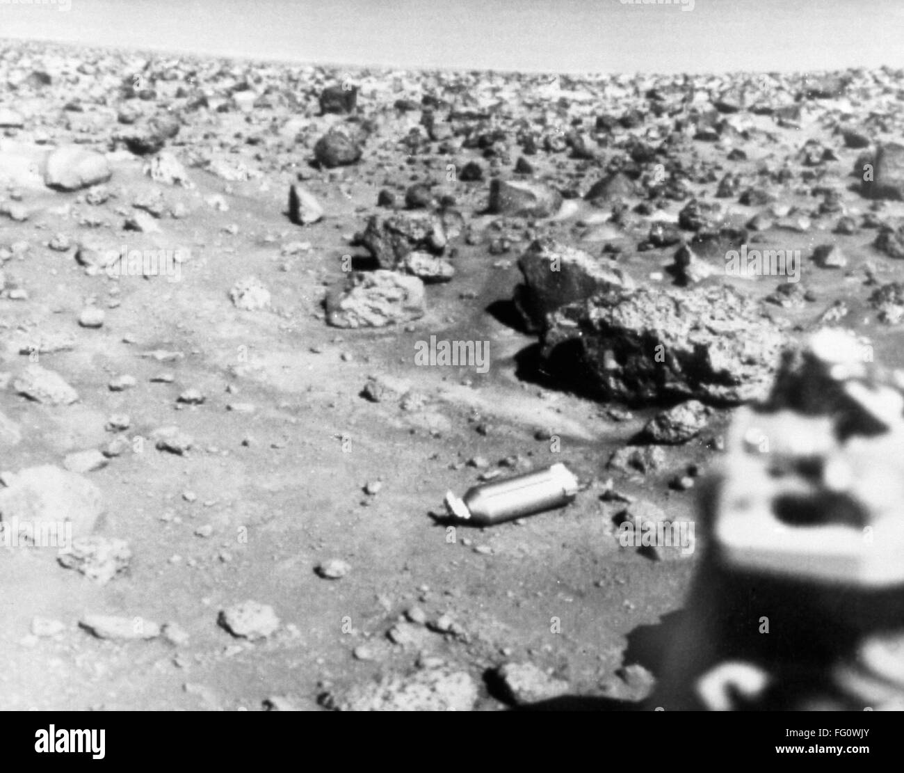 VIKING 2: MARS, 1976. /nView of the Martian landscape and the ejected ...