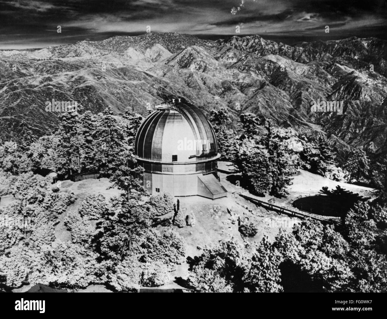 MOUNT WILSON OBSERVATORY. /nInfrared photograph of Mount Wilson ...