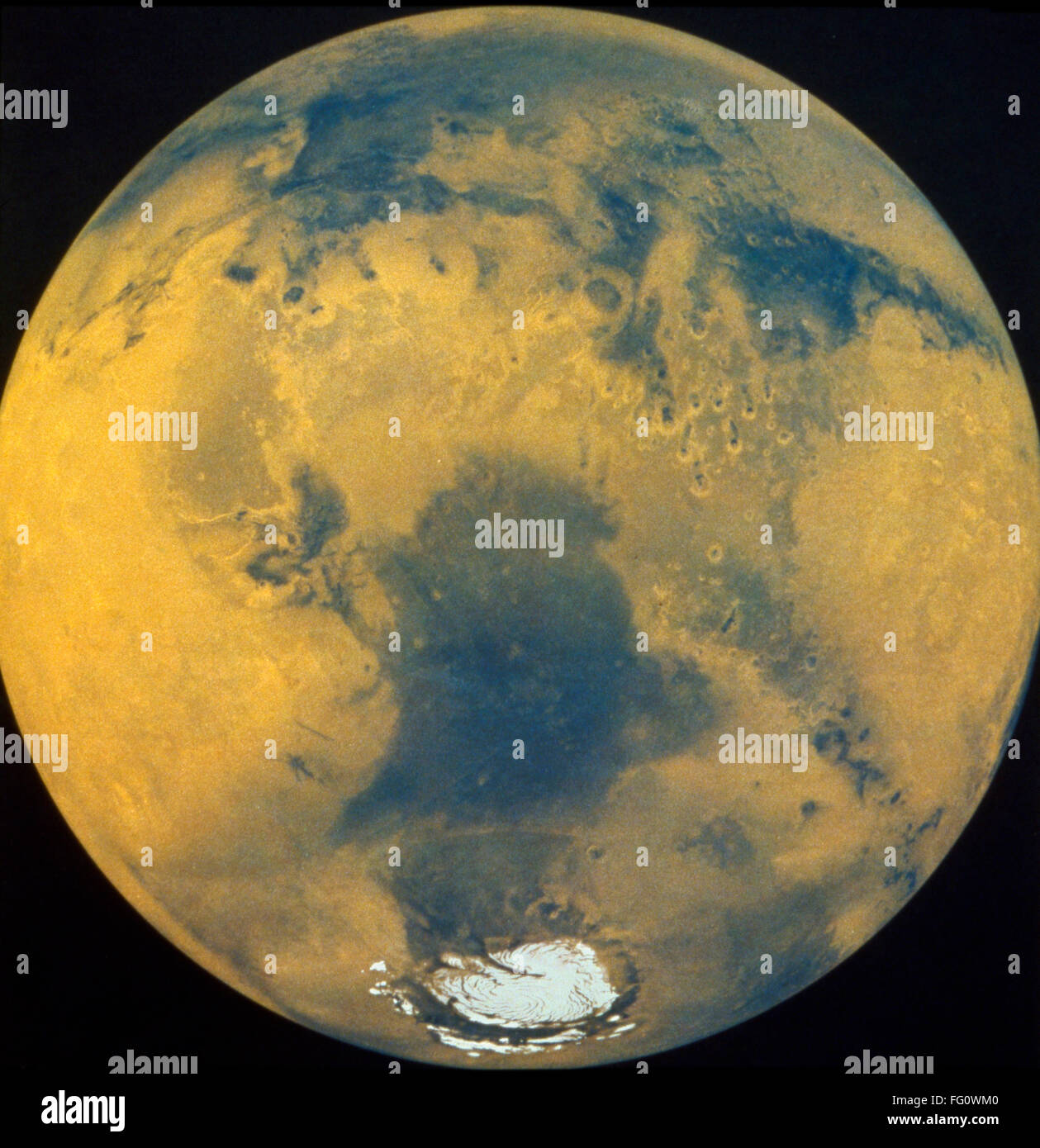 MARS. /nA global view of Mars. Photograph, late 20th century Stock ...