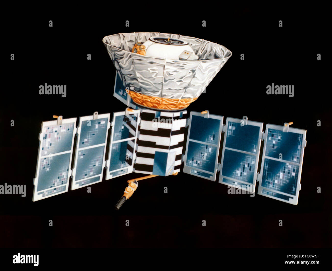 SPACE: COBE SATELLITE, 1989. /nArtist's conception of NASA's Cosmic ...