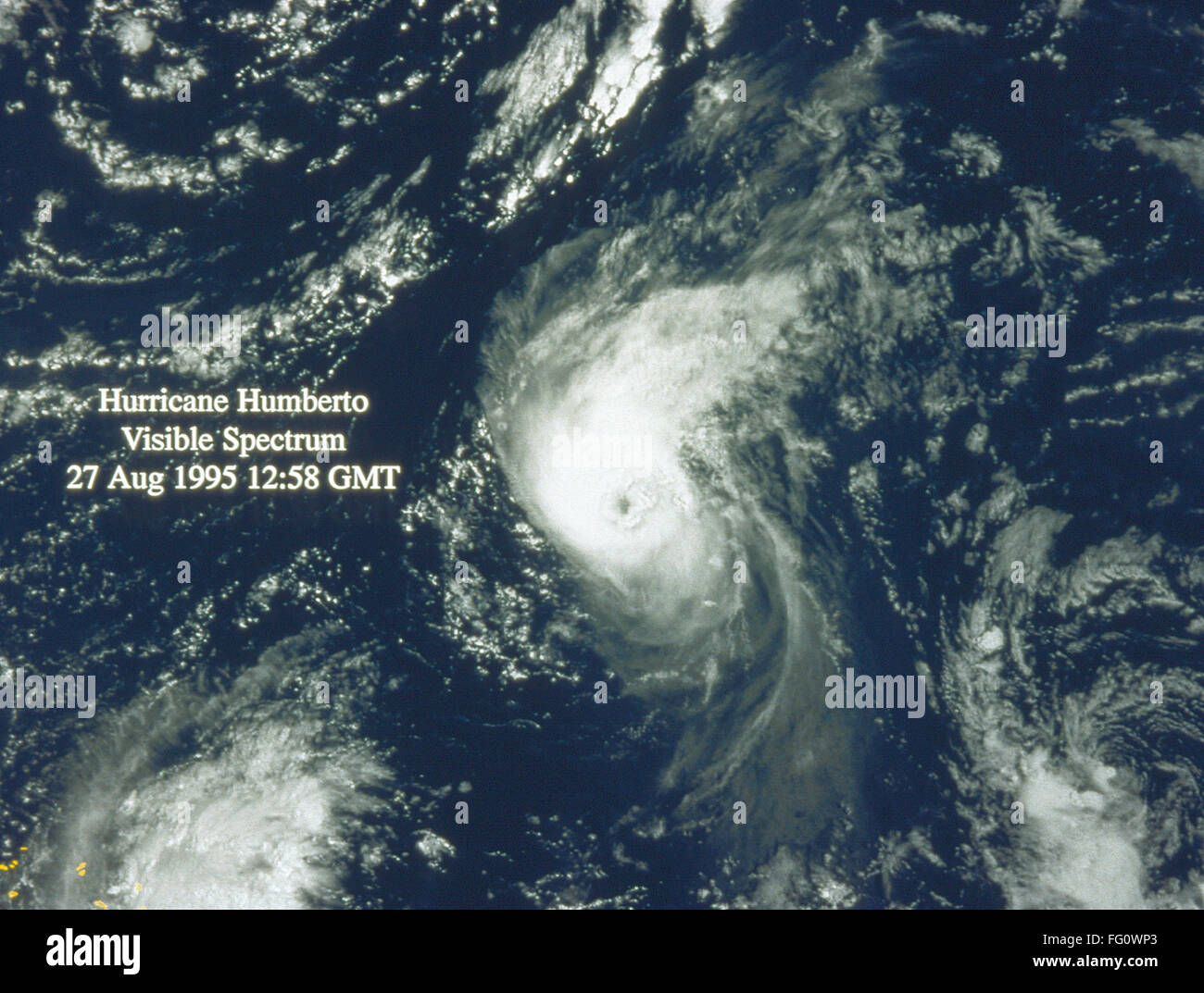 HURRICANE HUMBERTO, 1995. /nHurricane Humberto in the Atlantic Ocean ...